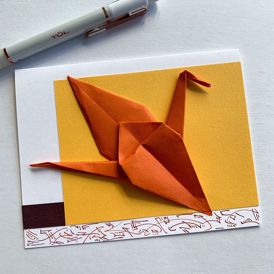 3 Blank Handmade Origami Greeting Cards - Etsy