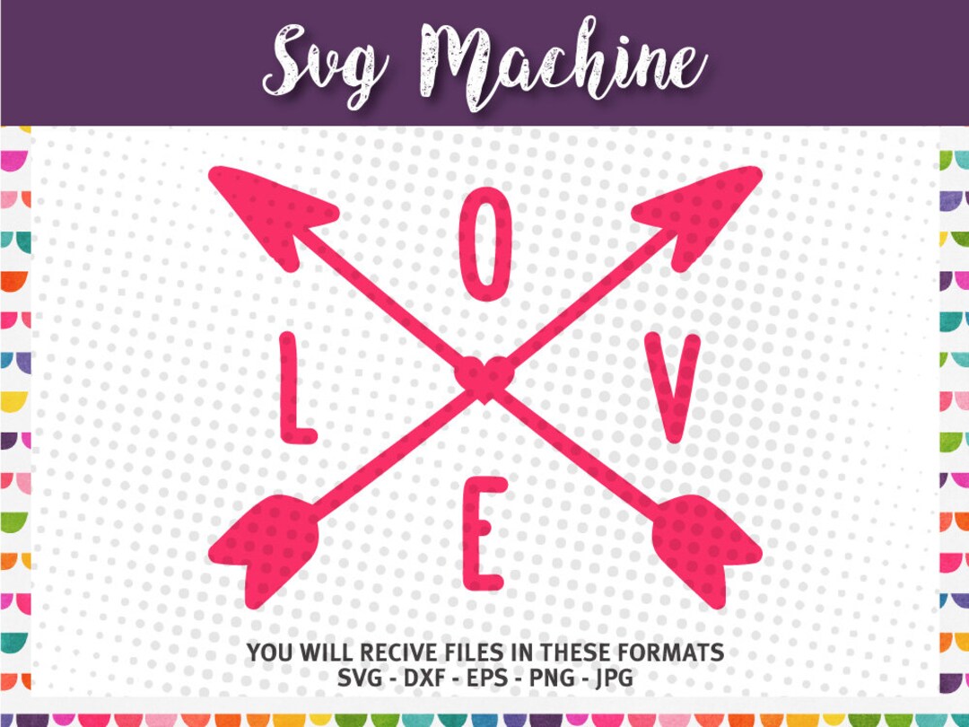 Arrow Heart Svg Valentines Svg Love Svg - Etsy