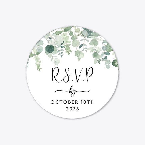 Rsvp Wedding Stickers - Etsy