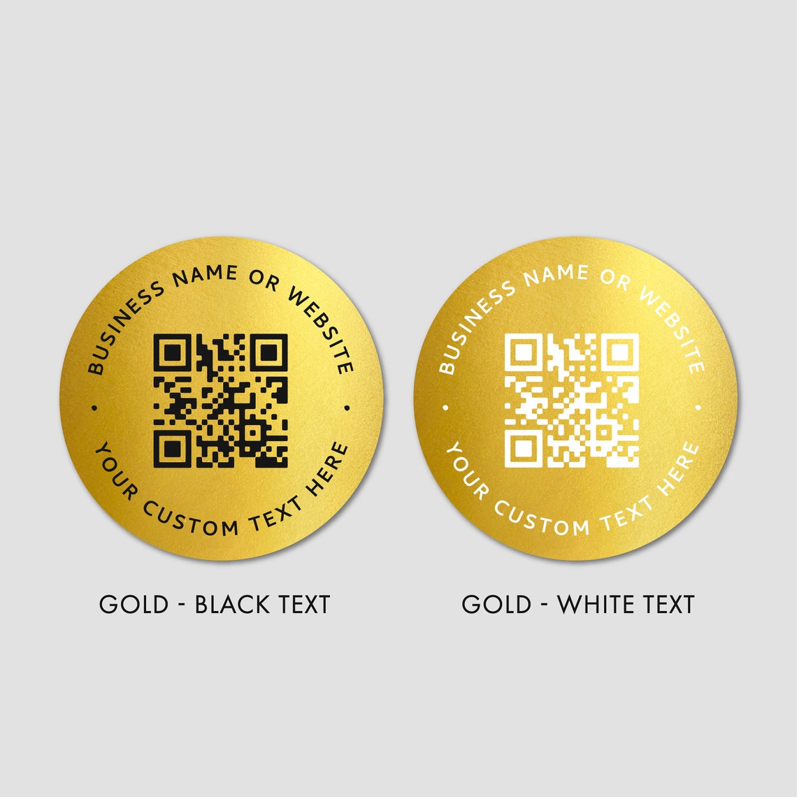 Custom QR Code Package Brand Name Stickers Sheet Custom Text - Etsy