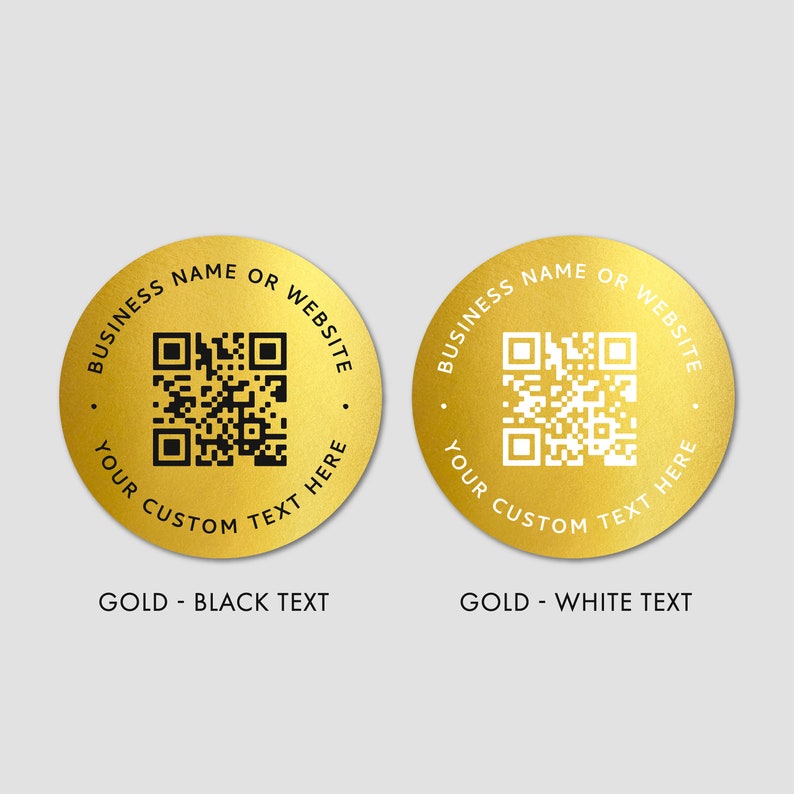 Custom QR Code Package Brand Name Stickers Sheet Custom Text - Etsy