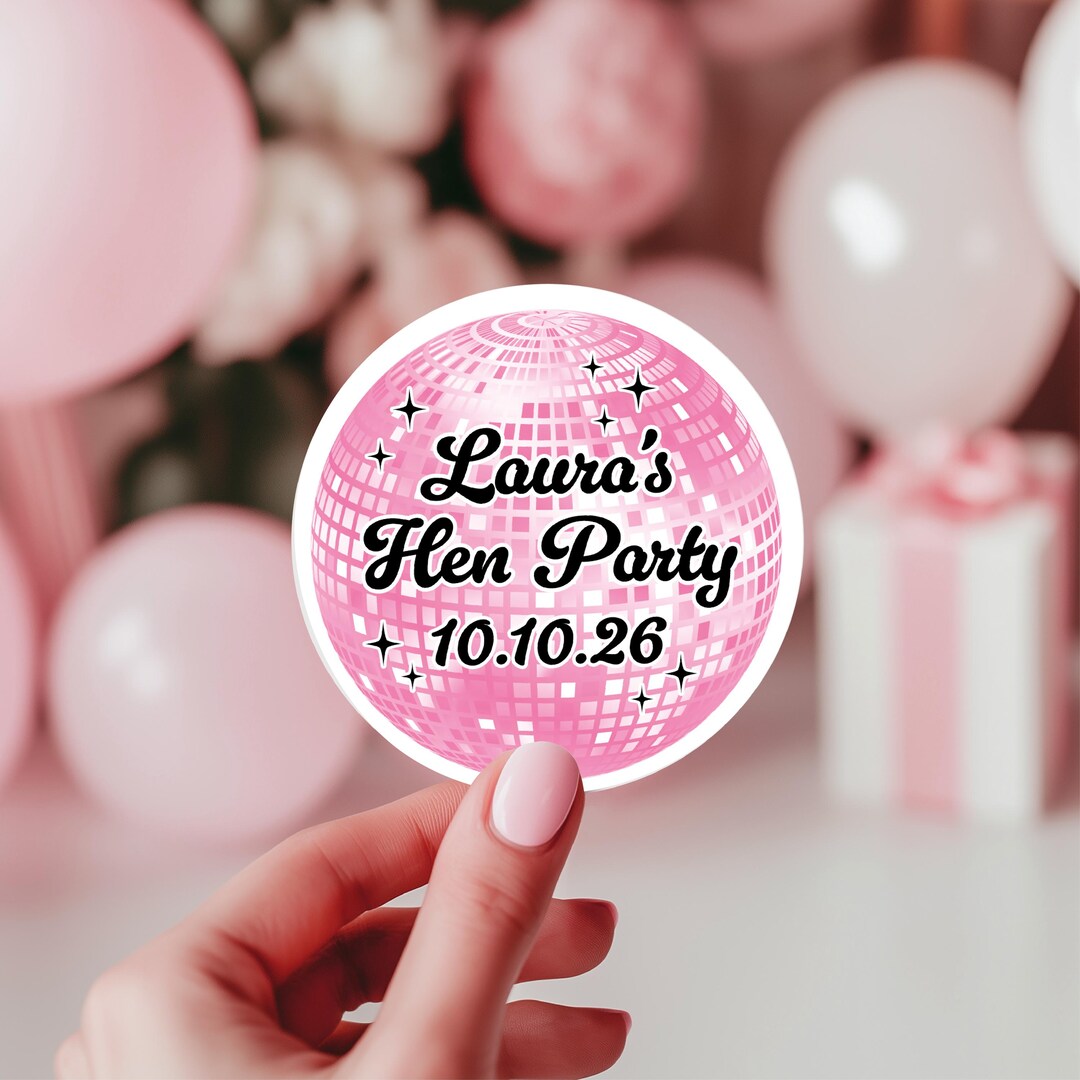 Hen Bride Tribe Party Favors Clear Circle Stickers Labels, Bachelorette ...