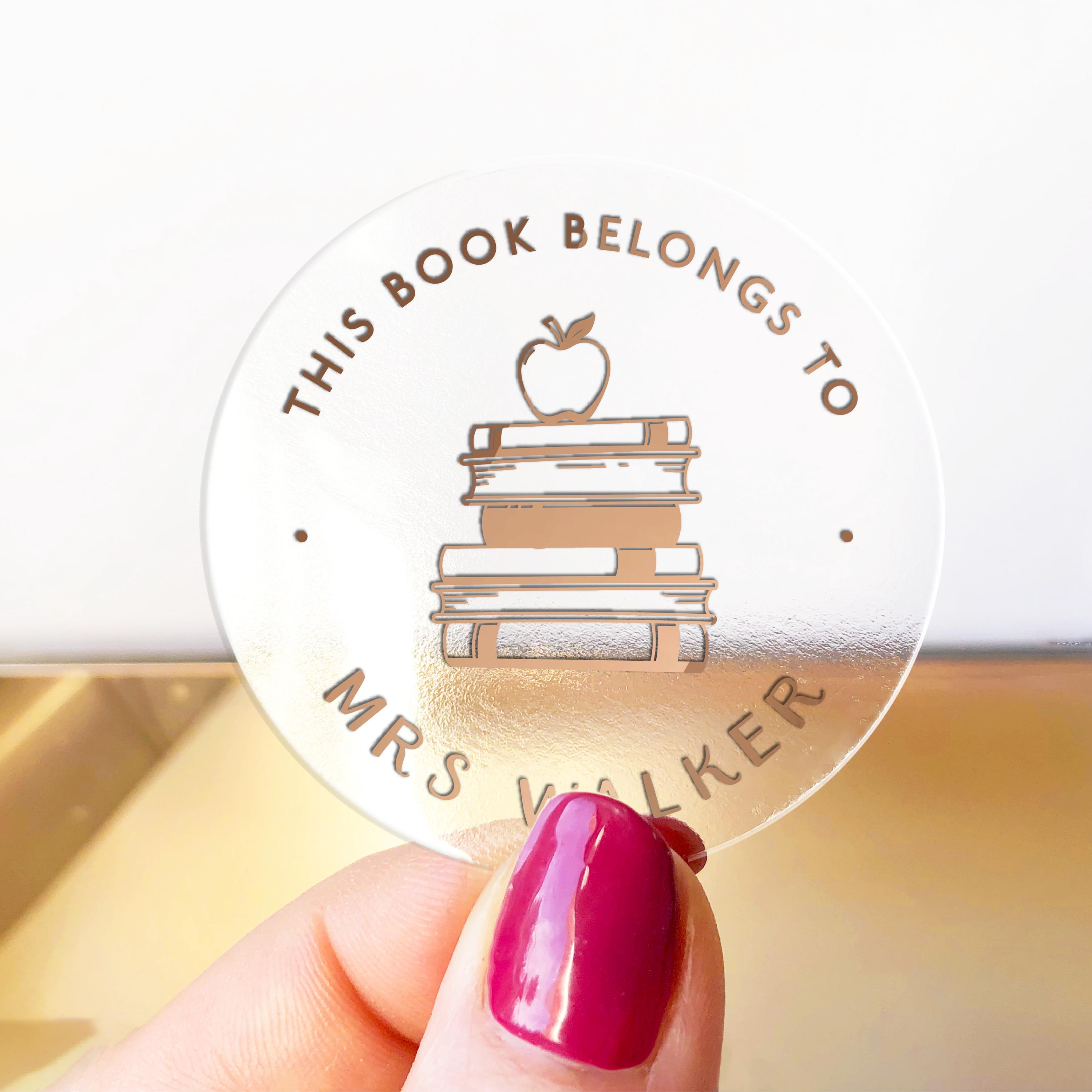 Personalised Book Labels, Teacher Book Stickers, Classroom Book Labels ...