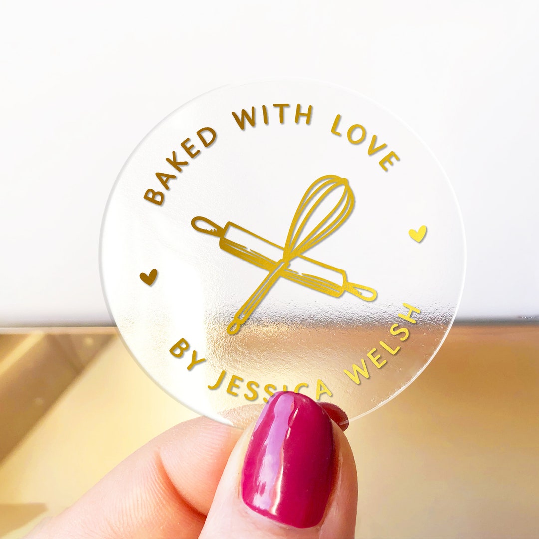 Thank You Business Food Cake Dessert Bakery Cupcake Stickers, Baked ...