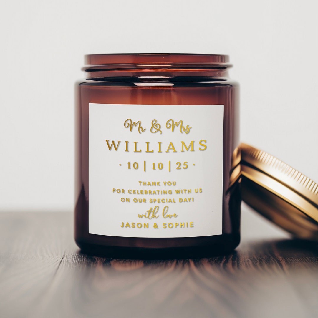 Candle Label Design Candle Branding Candle Sticker Labels, Homemade ...