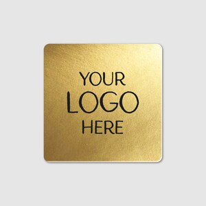 Custom Square Clear Logo Stickers - Personalized Transparent Business ...