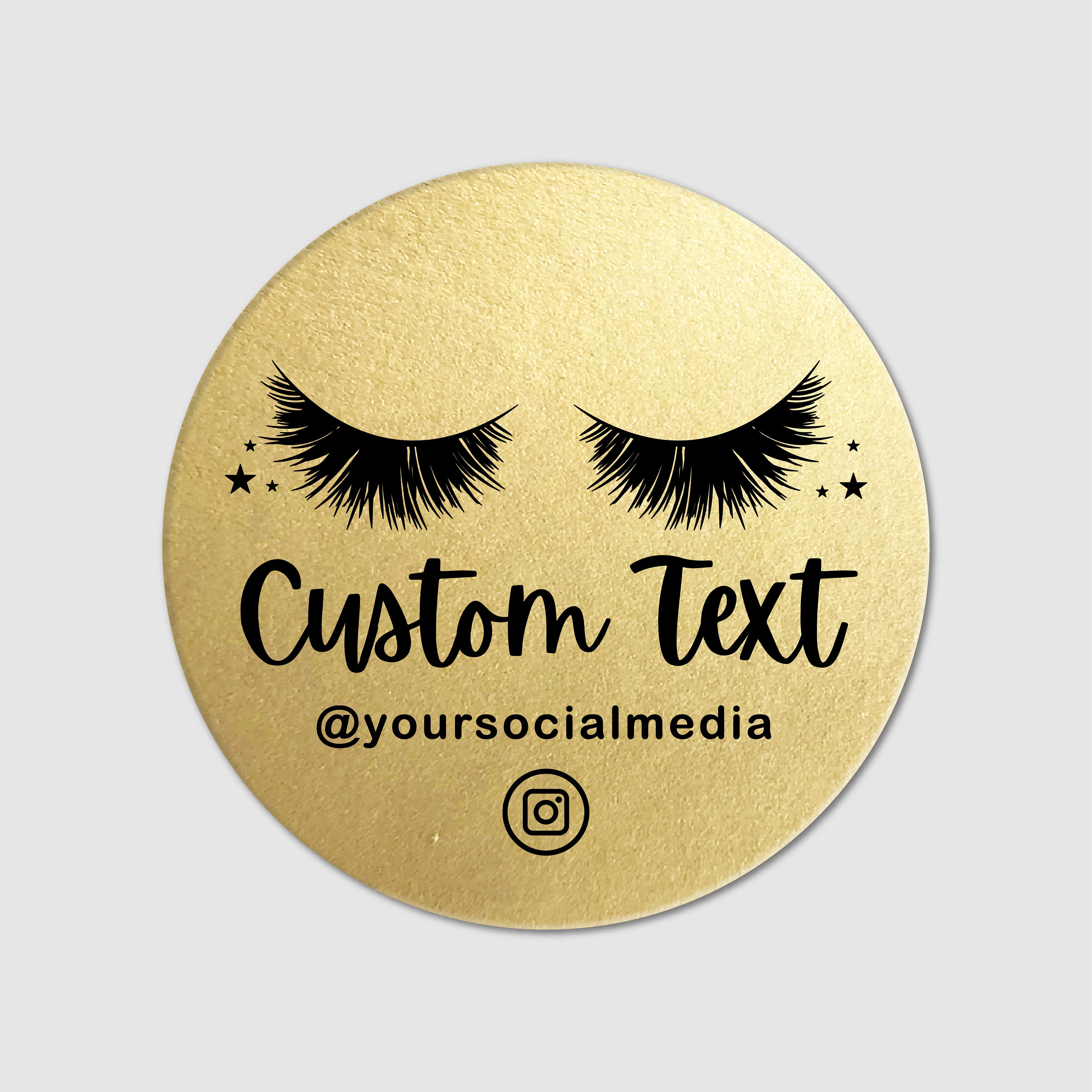 Business logo stickers eyelash packaging custom logo sticker | Etsy