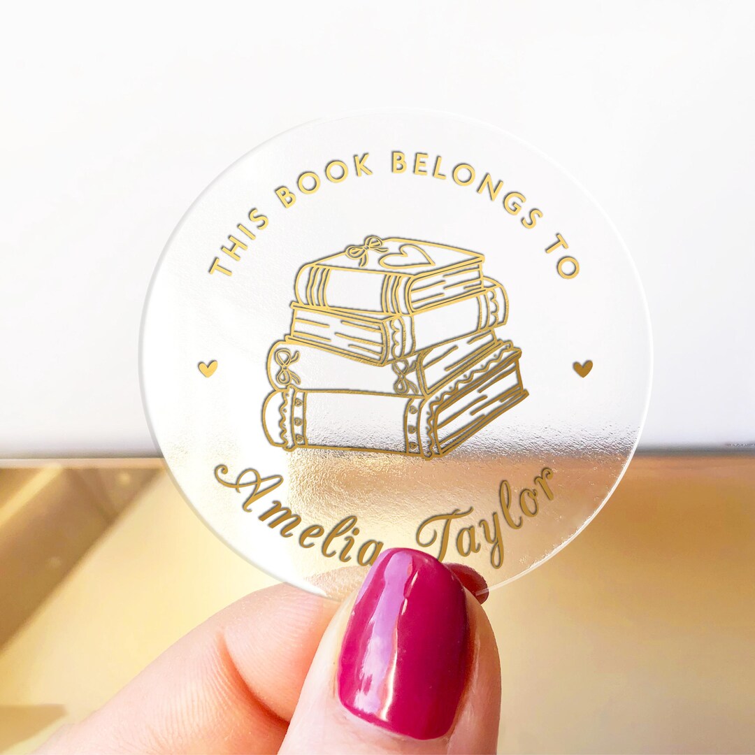 Book Stickers Custom Design, Book Stickers Personalised Library, Book ...