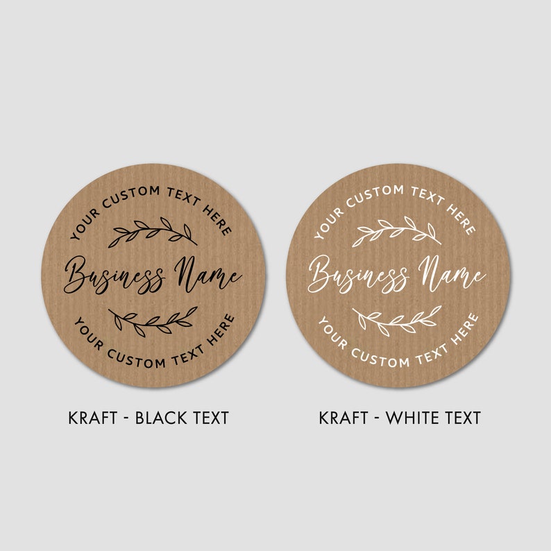 Custom Business Logo Branding Clear Stickers Labels Clear - Etsy