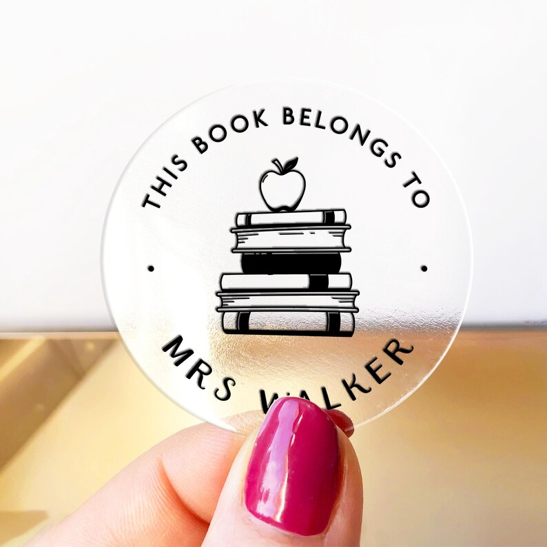 Personalised Book Labels, Teacher Book Stickers, Classroom Book Labels ...