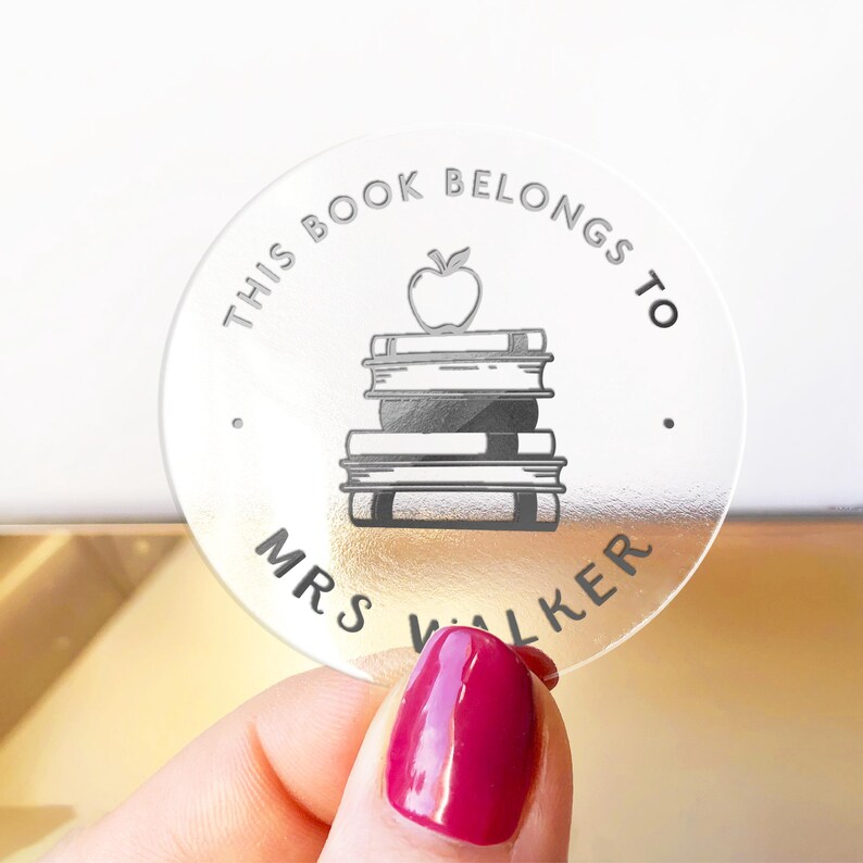 Personalised Book Labels, Teacher Book Stickers, Classroom Book Labels ...