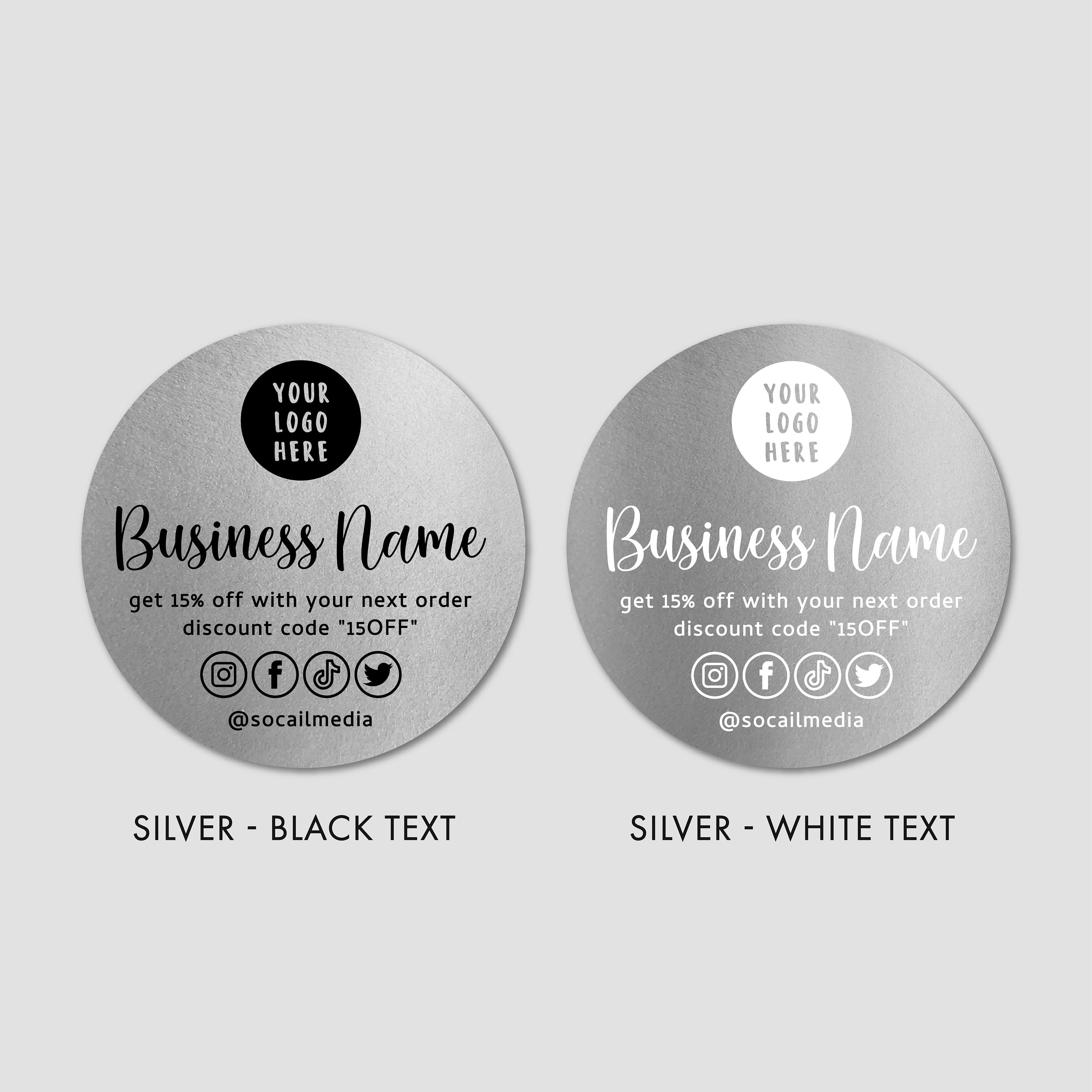 Custom Business Logo Branding Clear Stickers Labels Clear - Etsy UK
