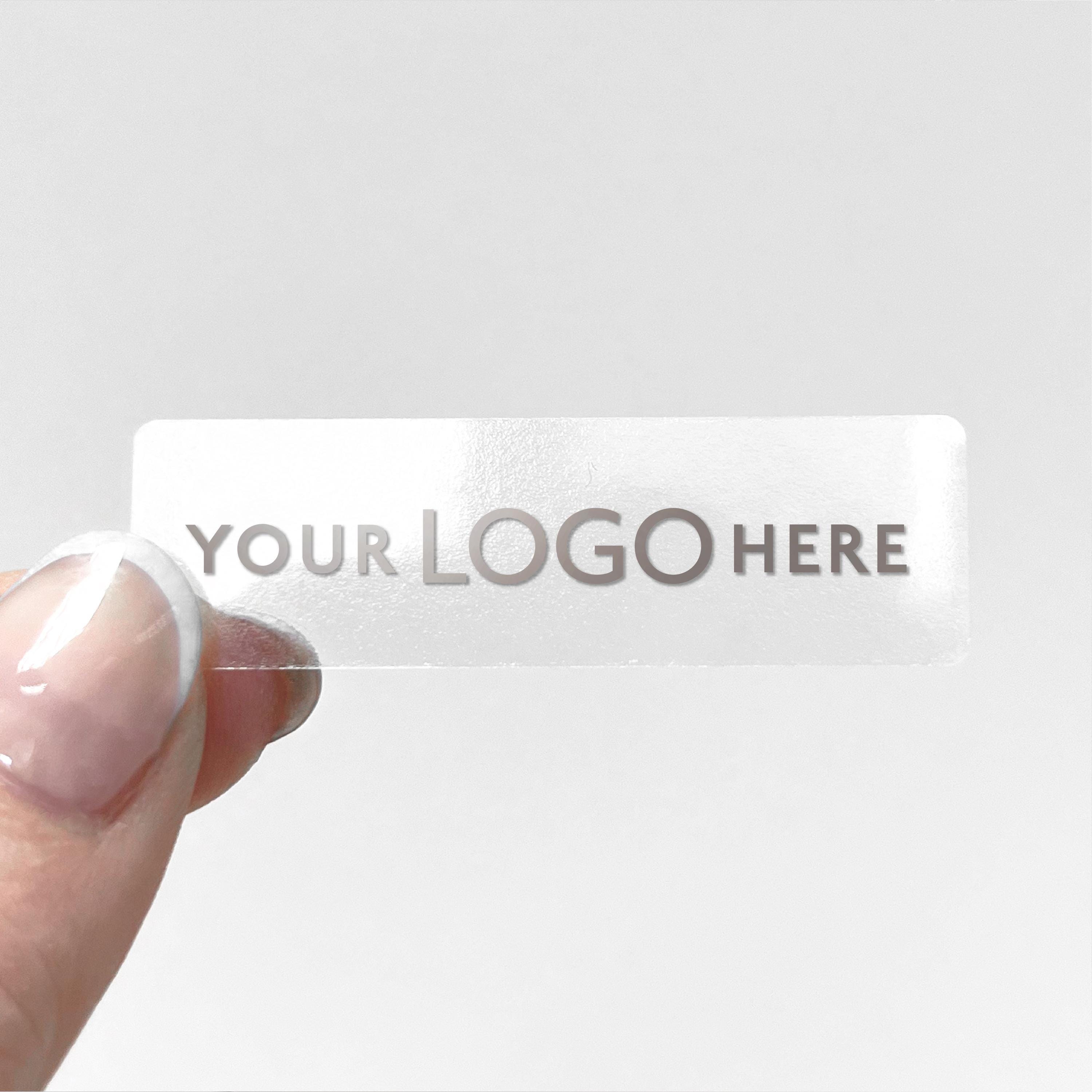 Custom Rectangle Logo Stickers for Packaging, Personalised Business ...