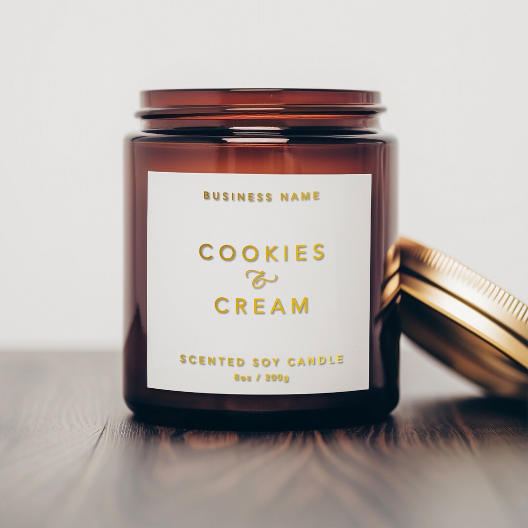 Candle Label Design Candle Branding Candle Sticker Labels, Homemade ...