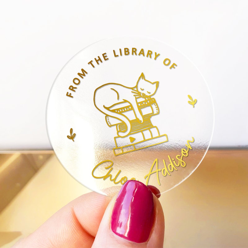 Library Sticker - Etsy