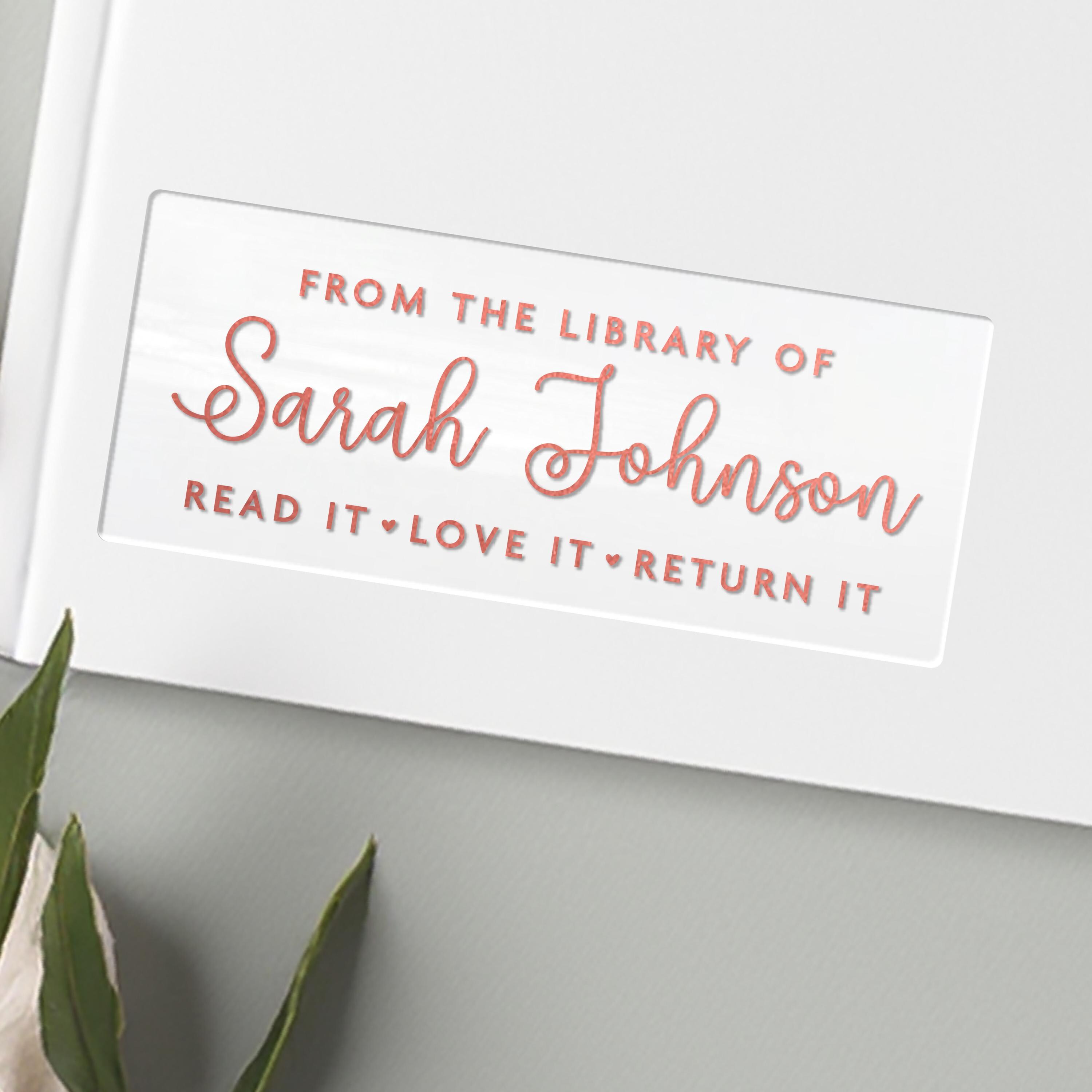 Personalized Book Labels as Birthday Gift, Bookplate Stickers for Baby ...