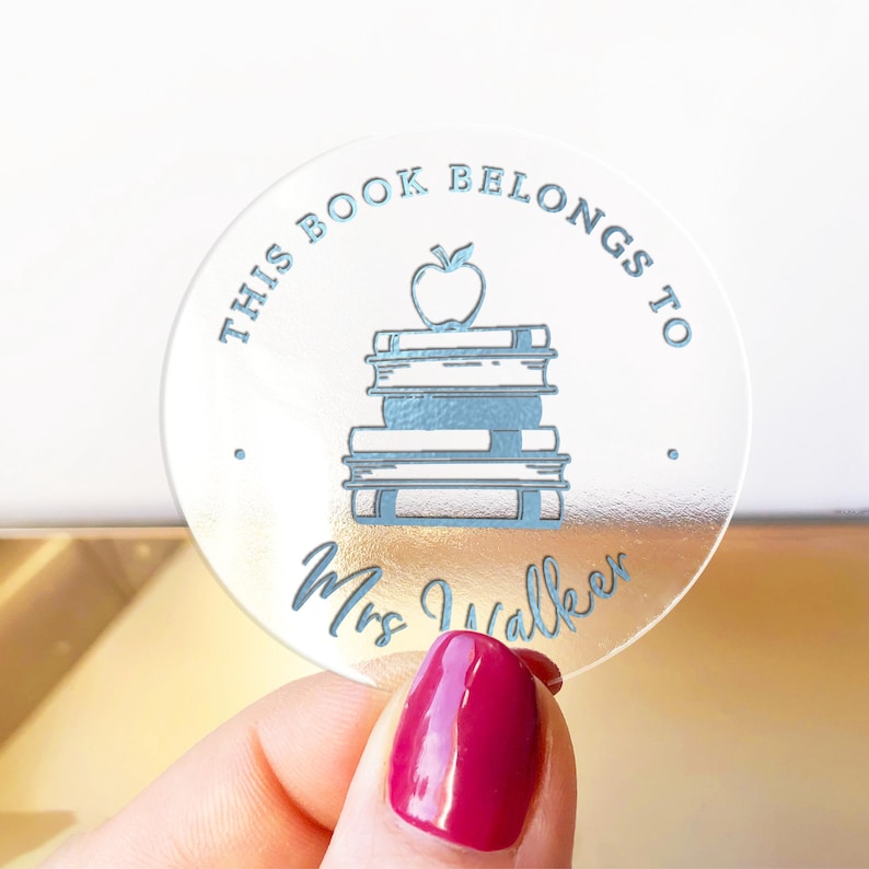 Personalised Book Labels, Teacher Book Stickers, Classroom Book Labels ...