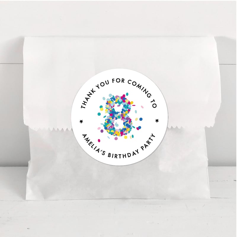 Personalized Party Stickers - Etsy