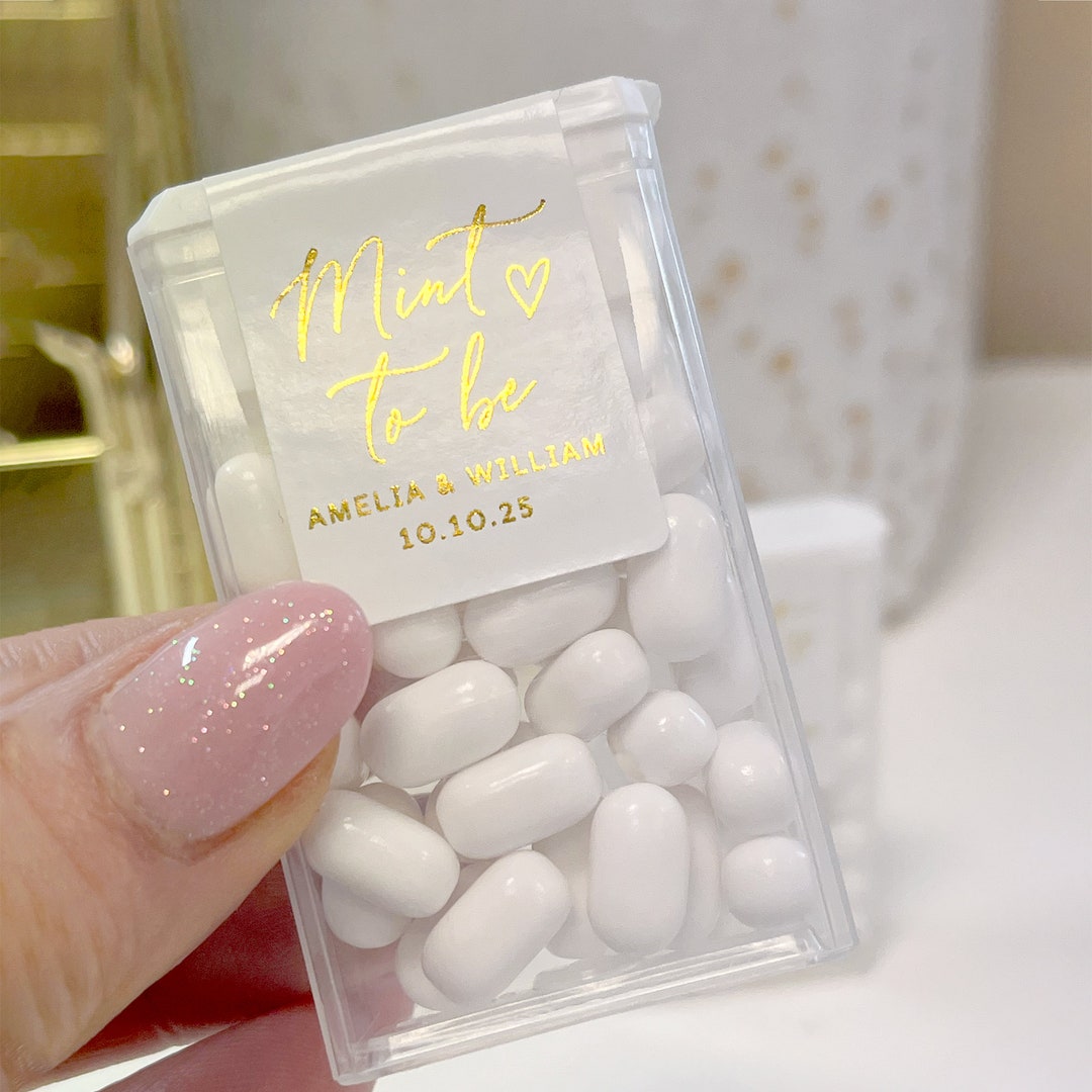 Mint to Be Tic Tac Wedding Favor Labels - Mint Wedding Favor Stickers ...