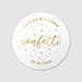 Wedding Confetti Labels Stickers Sheet, Personalized Confetti Stickers ...