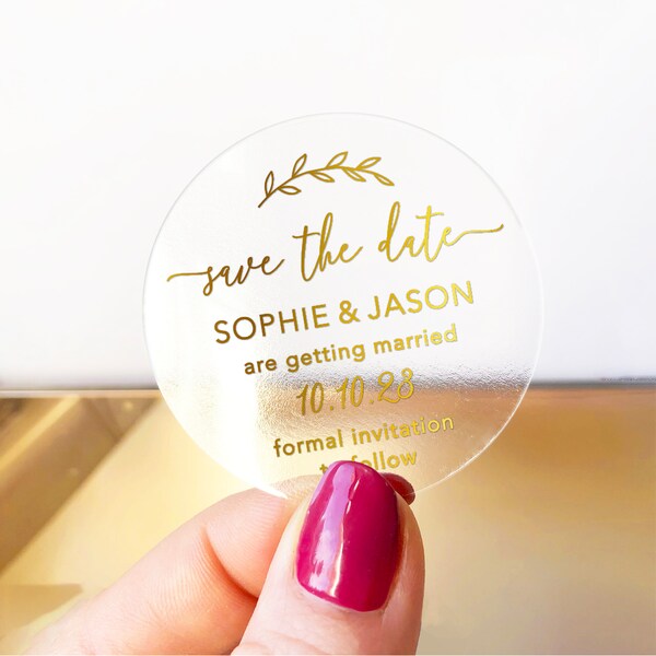 Save the Date Stickers - Etsy
