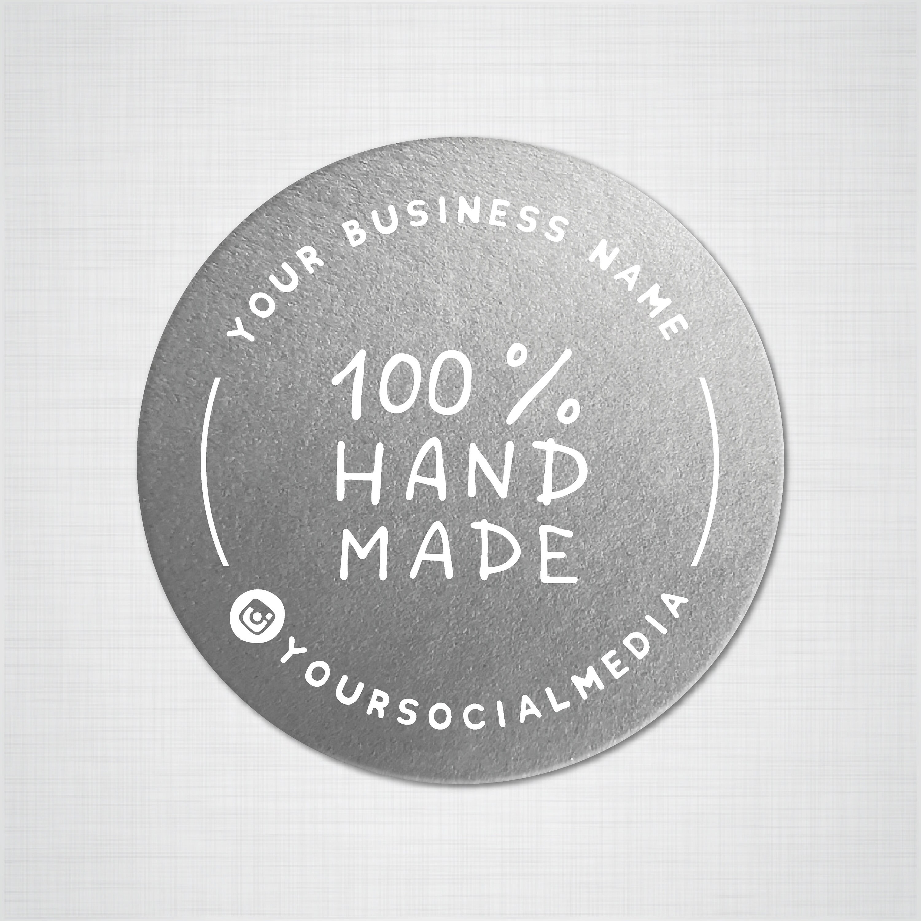 Handmade with love stickers sheet Custom sticker labels | Etsy