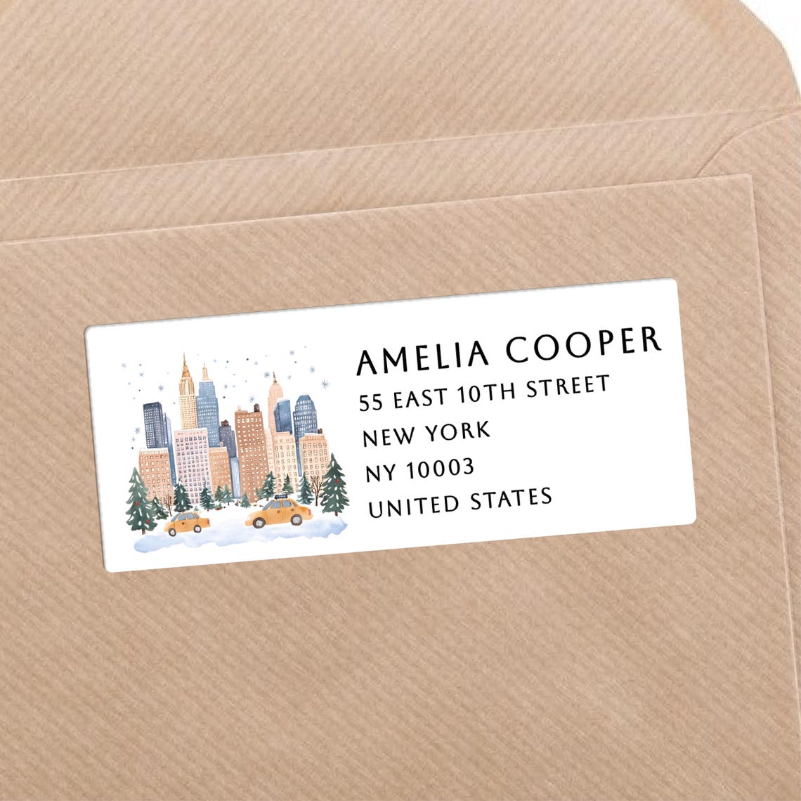 Personalized Return Address Clear Envelope Labels Stickers, Return ...