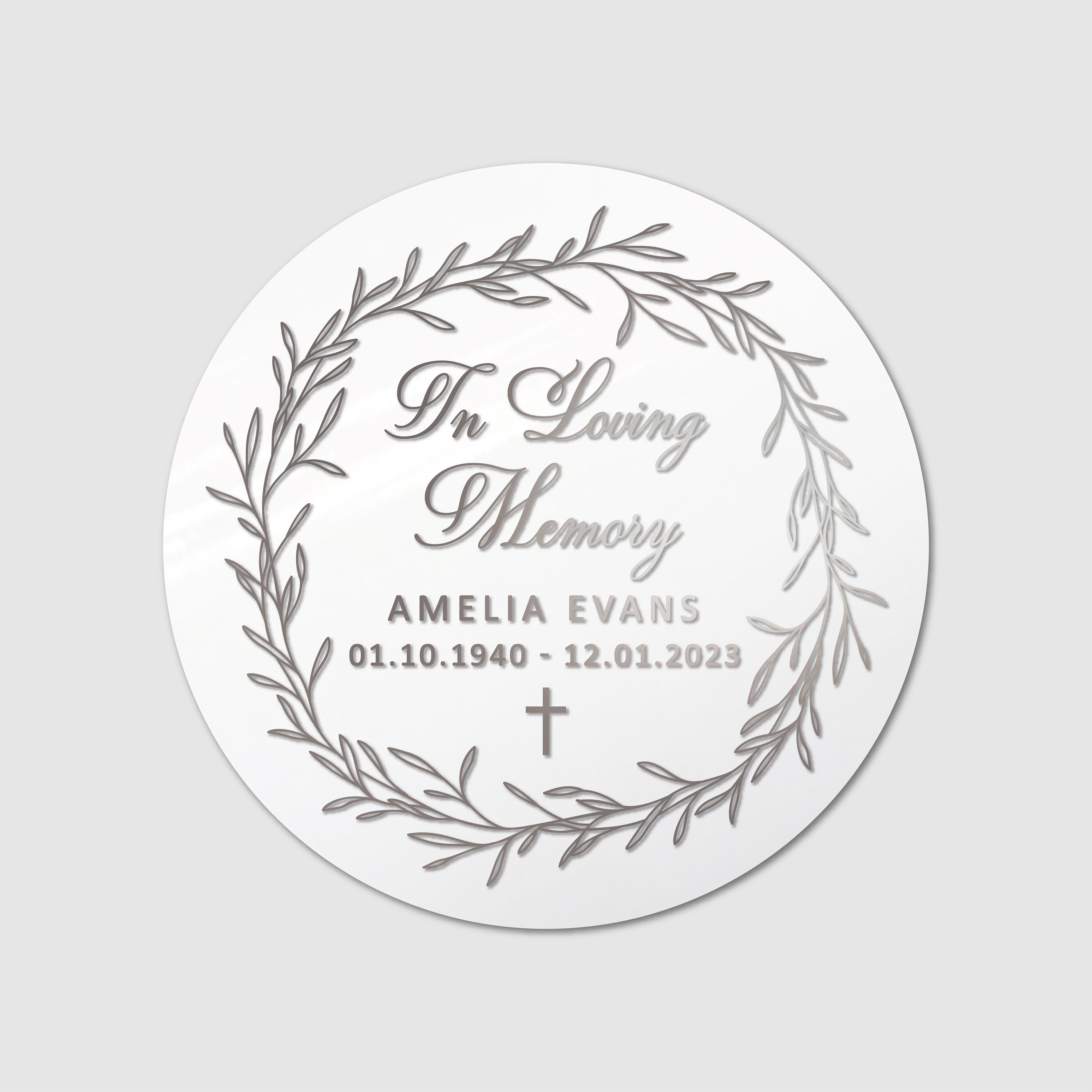 In Loving Memory of Forget Me Not Memorial Gift Stickers Sheet ...