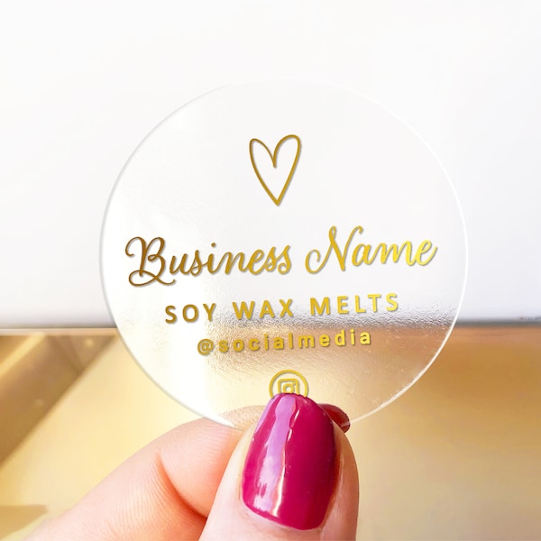 Custom Name Transparent Stickers - Etsy