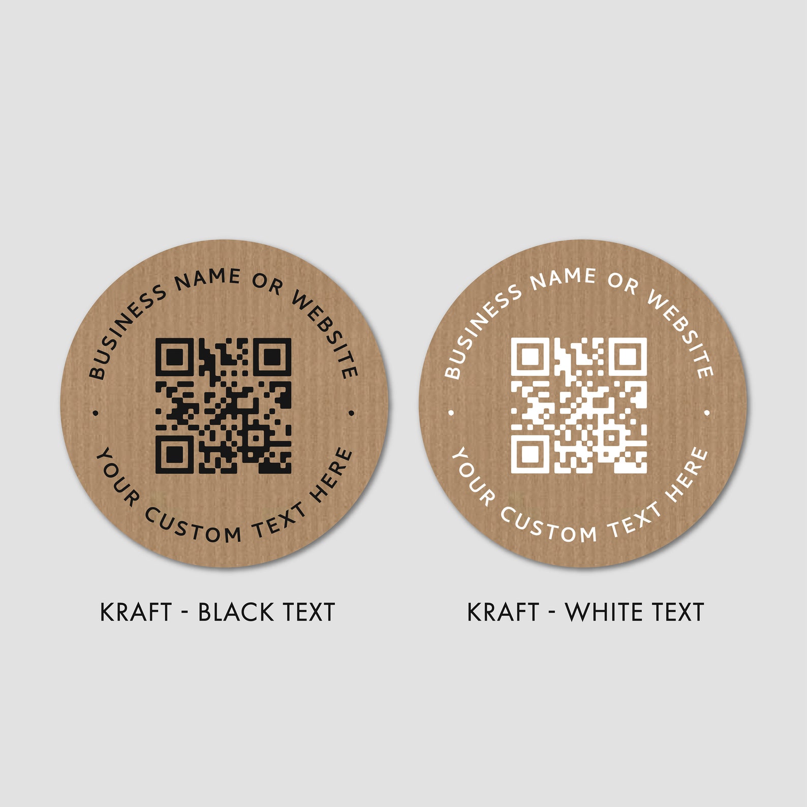 Custom QR Code Package Brand Name Stickers Sheet Custom Text - Etsy