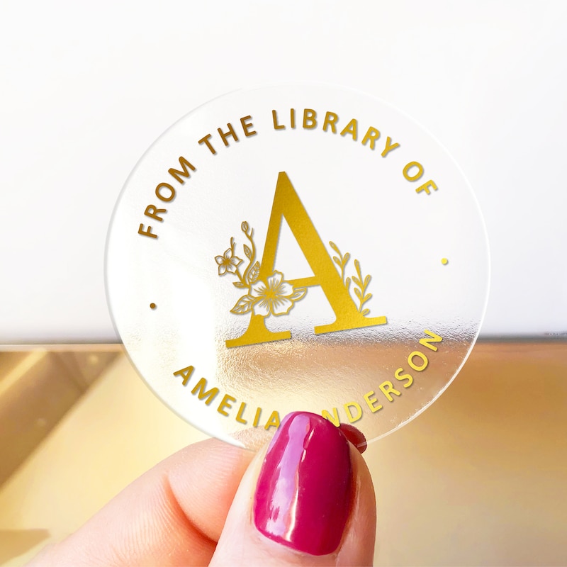 From the Library of Stickers - Etsy