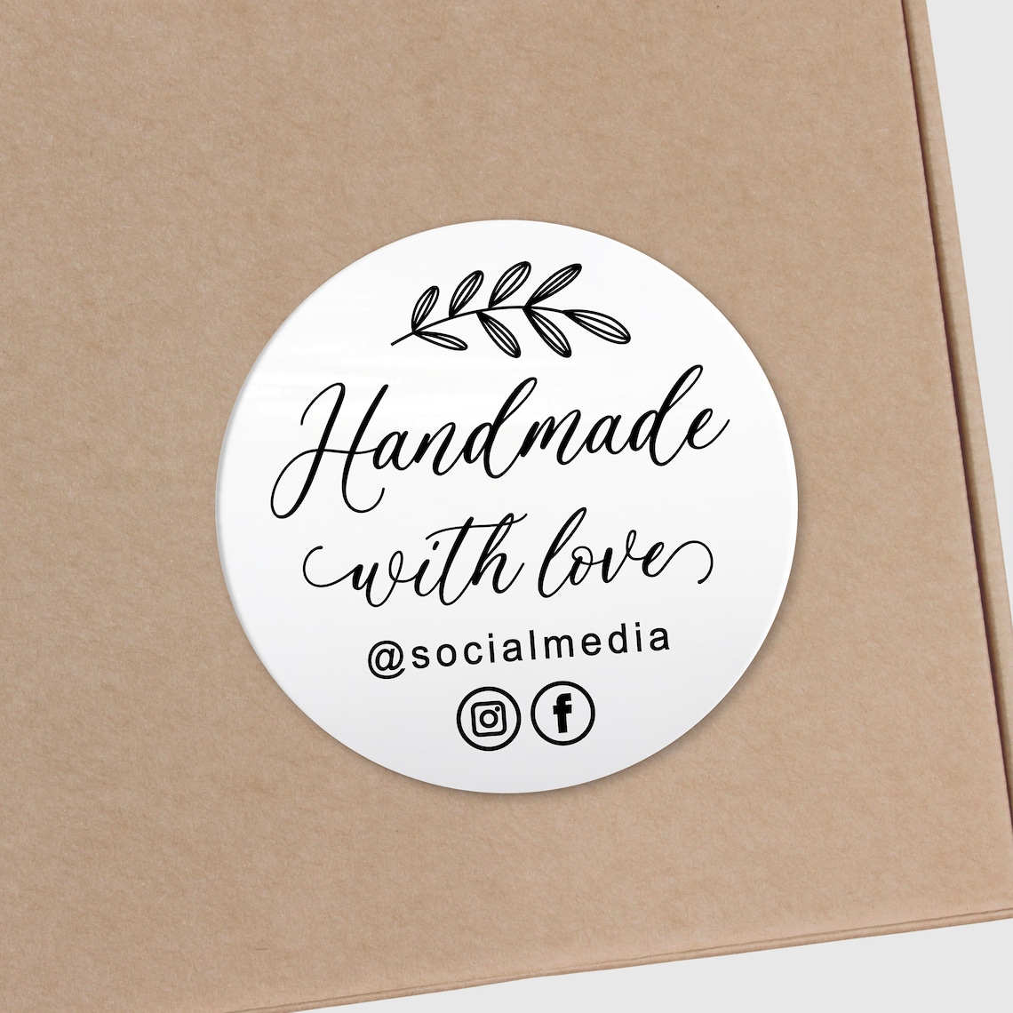 Handmade With Love Stickers Sheet Custom Sticker Labels - Etsy UK