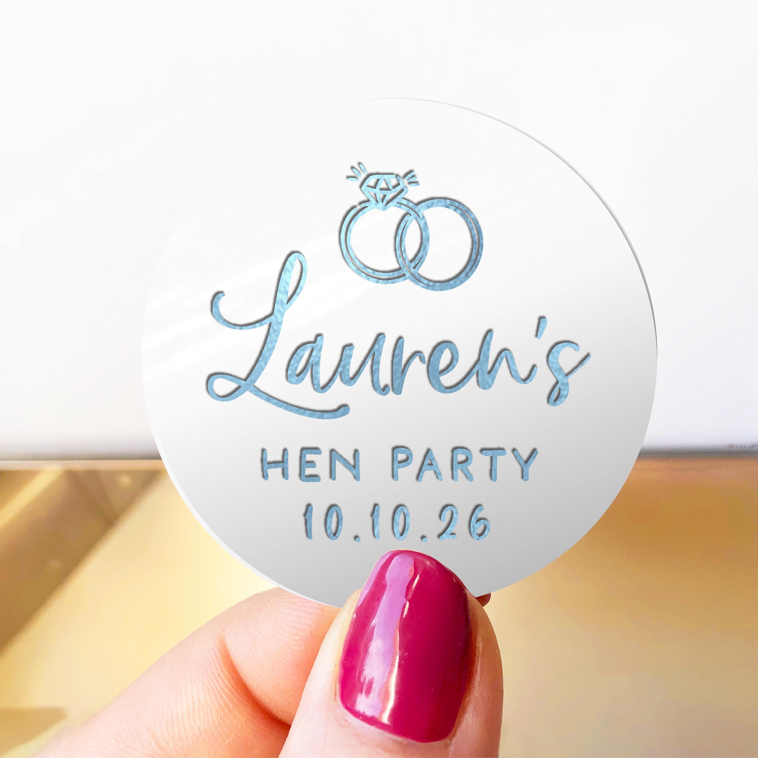 Hen Party Favor Stickers, Bridal Celebration Stickers, Hen Party ...