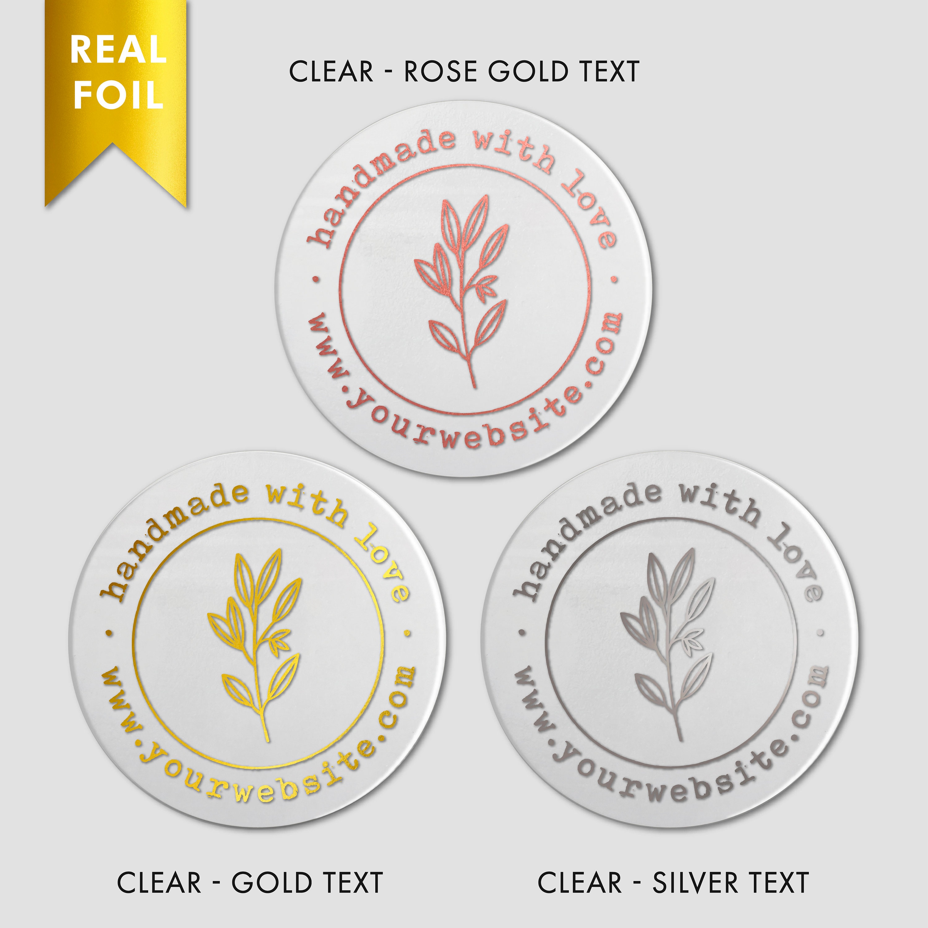 Customized Custom Business Brand Logo Clear Stickers Labels - Etsy