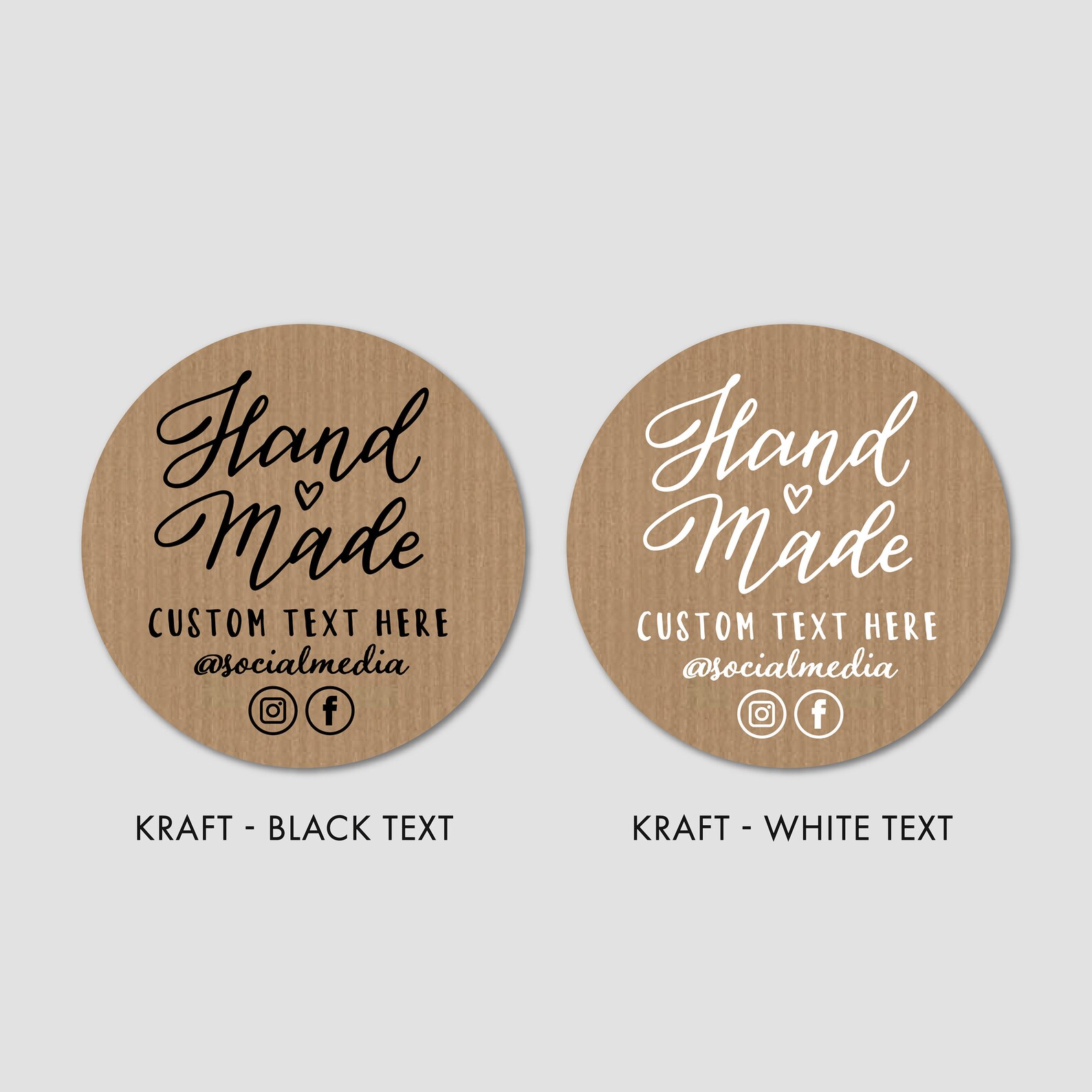 Handmade With Love Stickers Sheet Custom Sticker Labels - Etsy UK