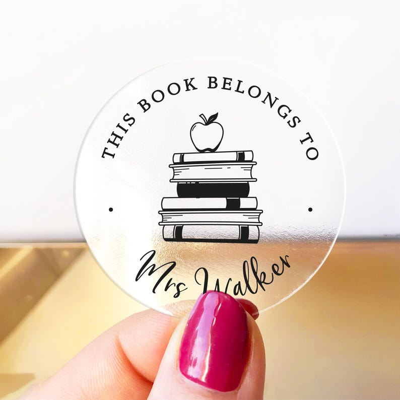 Personalised Book Labels, Teacher Book Stickers, Classroom Book Labels ...
