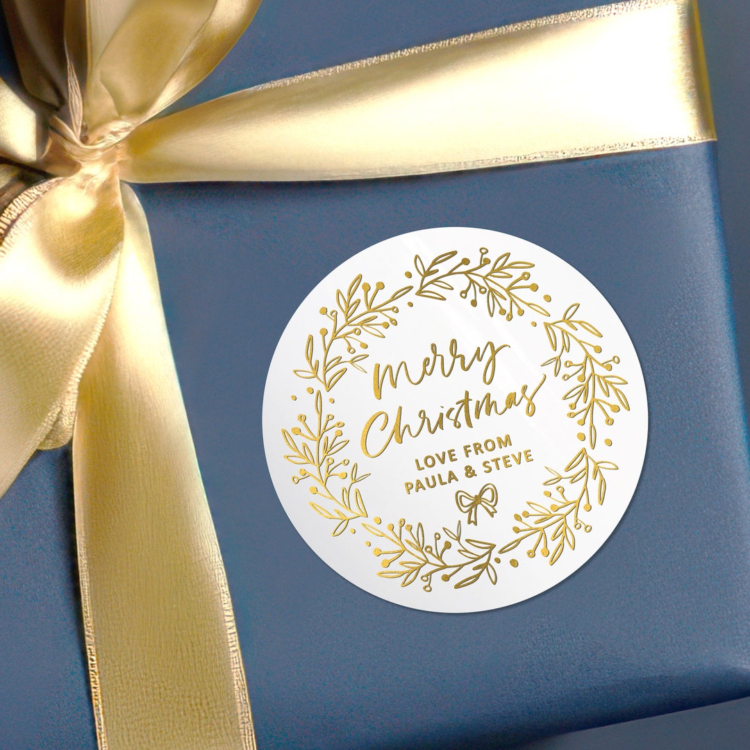 Christmas Gift Bag Stickers Sheets Xmas Stickers for Cards Personalised ...