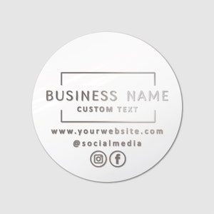 Custom Product Label Stickers, Personalized Business Labels, Logo ...