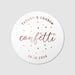 Wedding Confetti Labels Stickers Sheet, Personalized Confetti Stickers ...