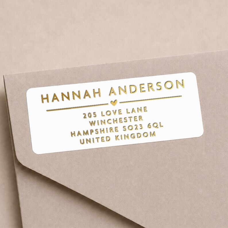 Rectangle Return Address Labels, Personalised Family Mailing Stickers ...