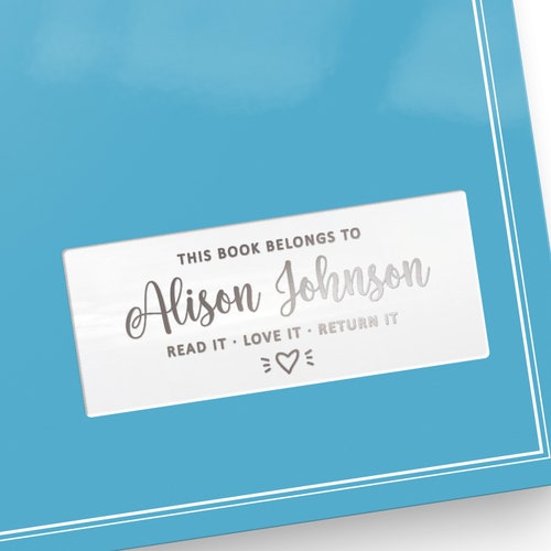 Personalized Teacher Name Book Labels Classroom Library - Etsy