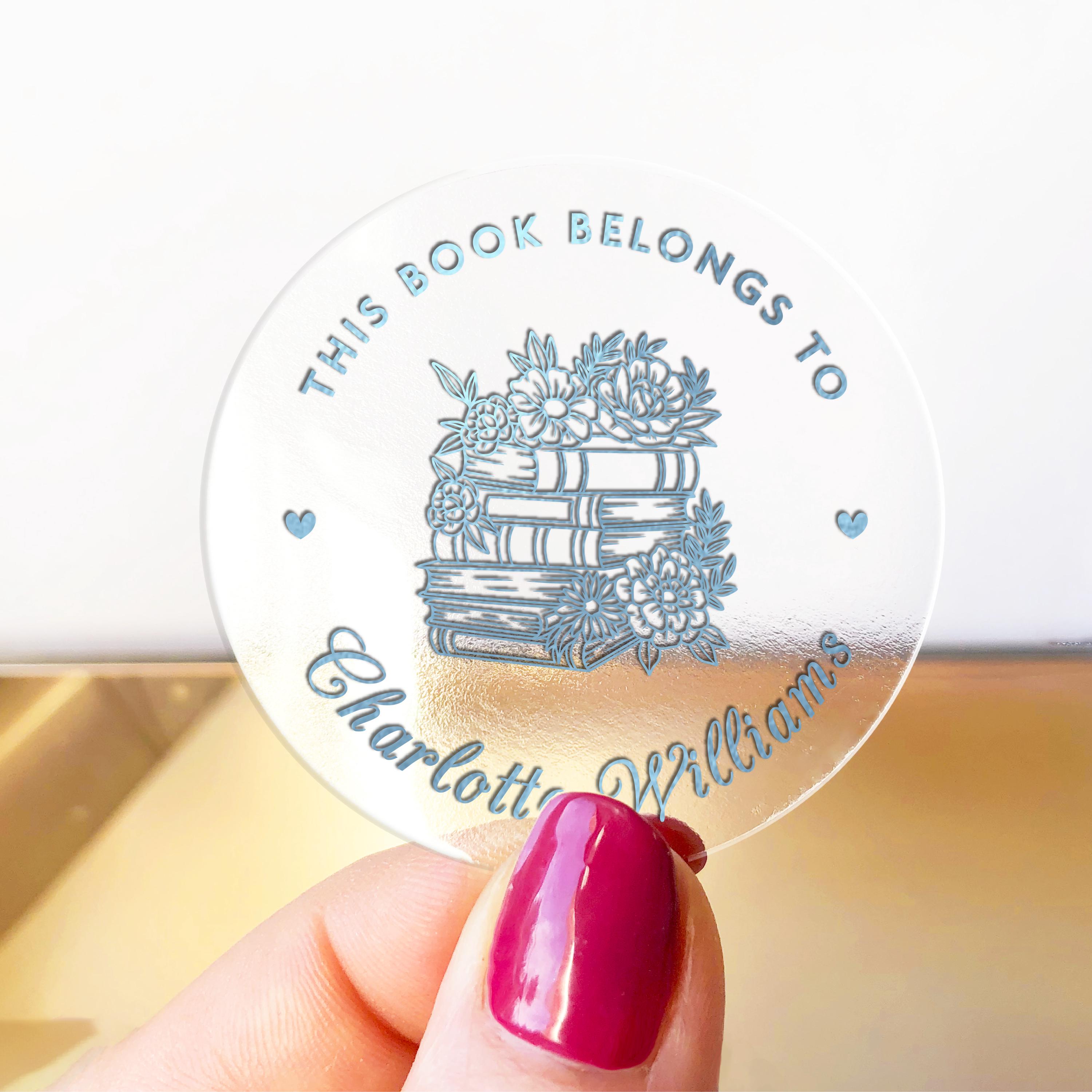 Custom Book Ownership Stickers for Home Library, This Book Belongs to ...
