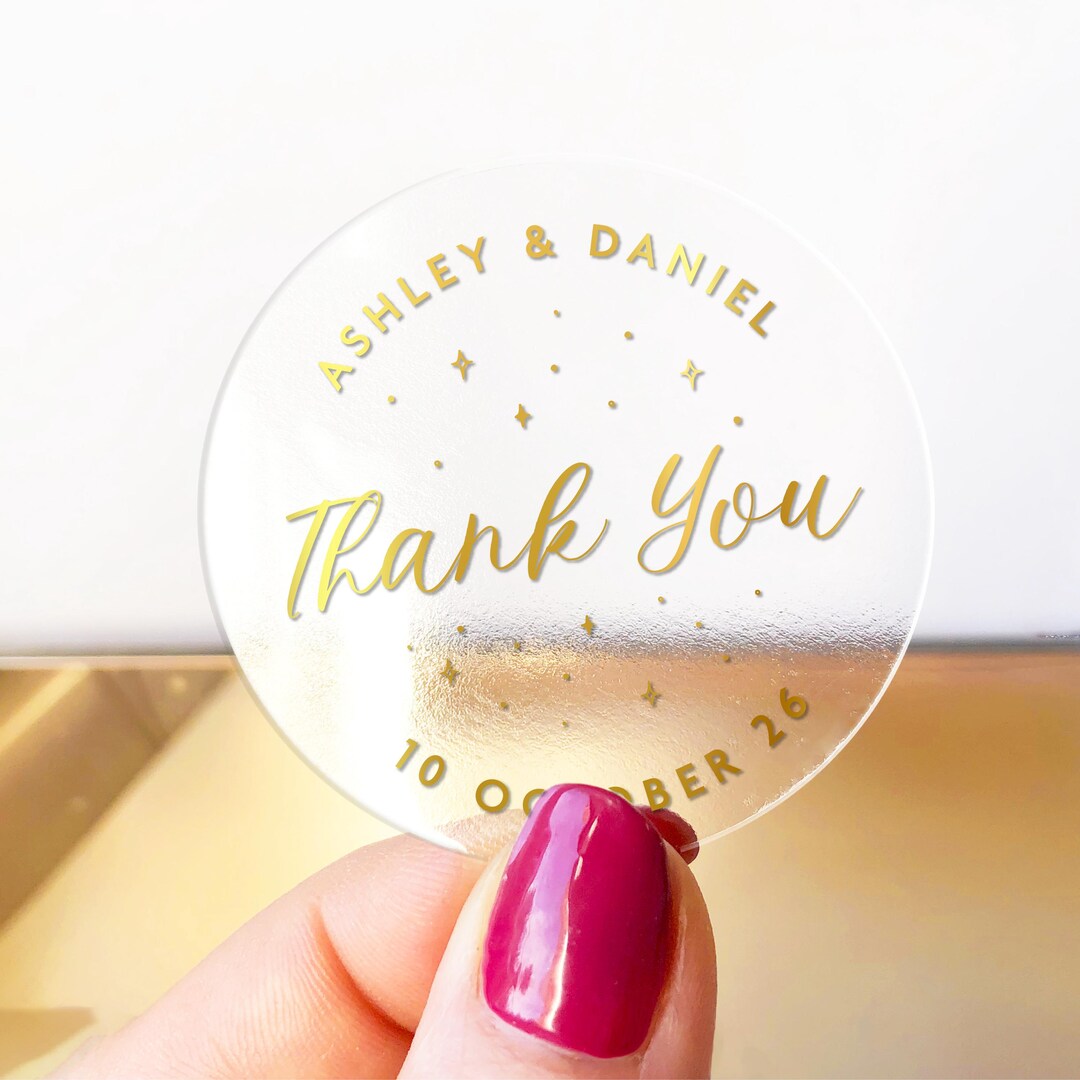 Wedding Thank You Stickers Labels, Wedding Envelope Seals, Engagement ...