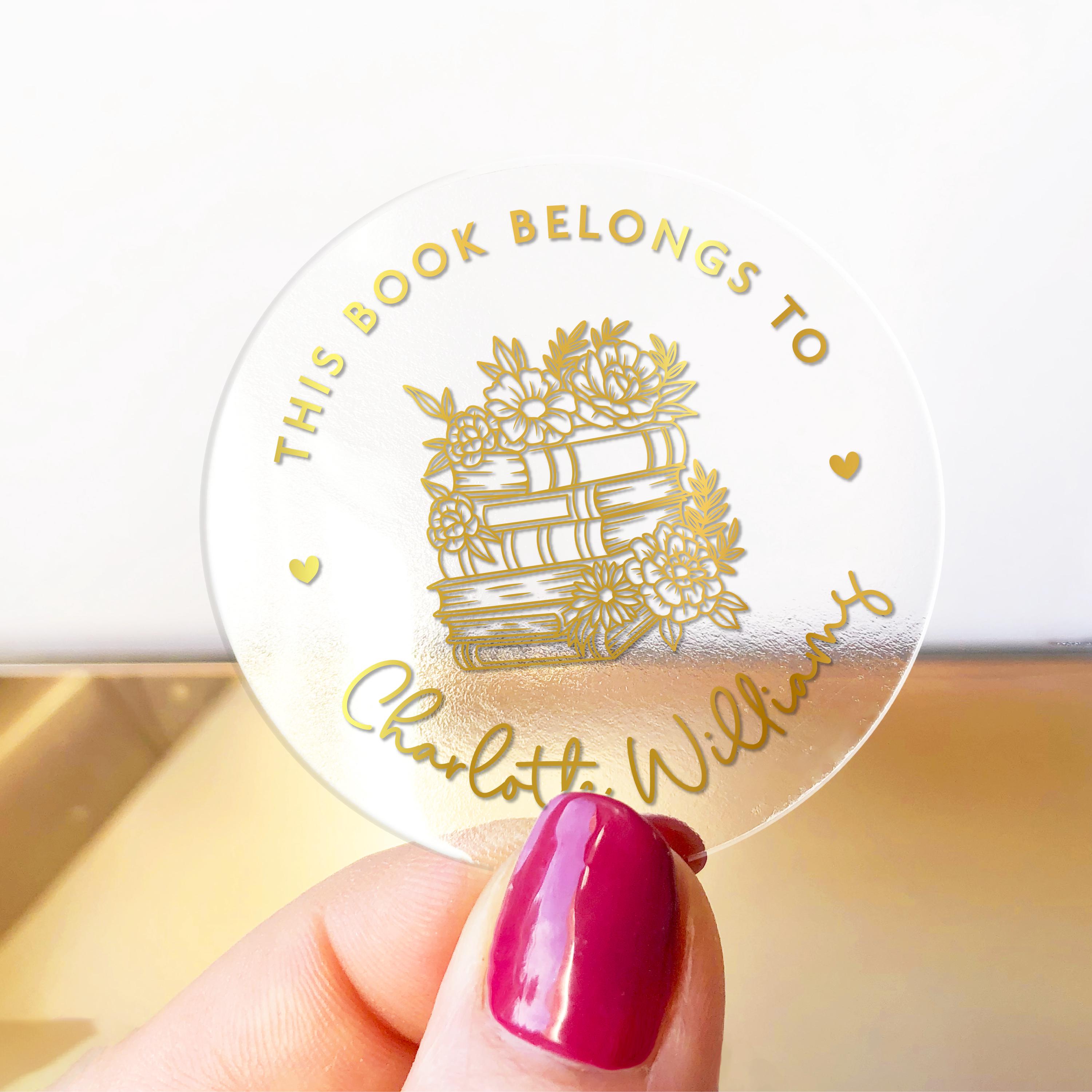 Custom Book Ownership Stickers for Home Library, This Book Belongs to ...