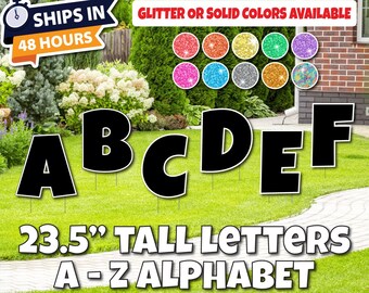Alphabet Lawn Signs - Etsy