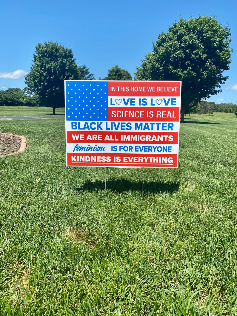 3 Pack of SOCIAL JUSTICE Yard Signs 24 x 18 Double Sided | Etsy