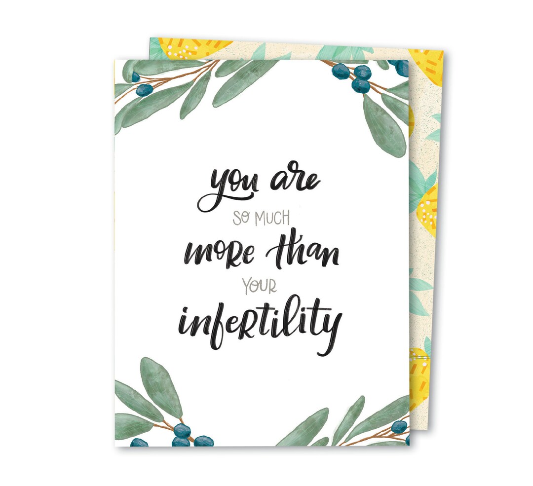 More Than Infertility | Infertility Support Card | Infertility Card ...