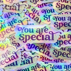 You Are Special | Lizzo Inspired Rainbow Holographic Waterproof Sticker ...