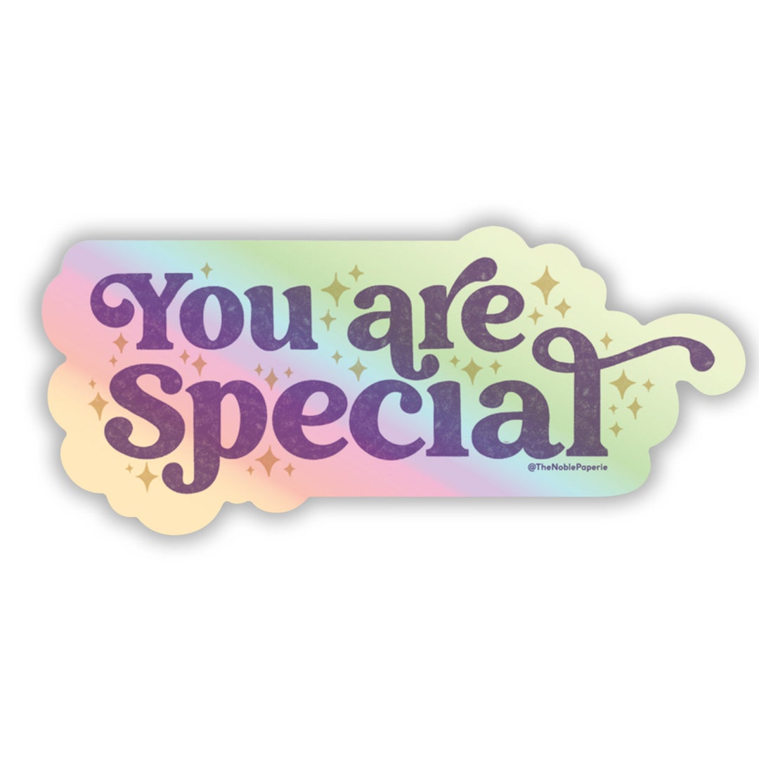 You Are Special | Lizzo Inspired Rainbow Holographic Waterproof Sticker ...