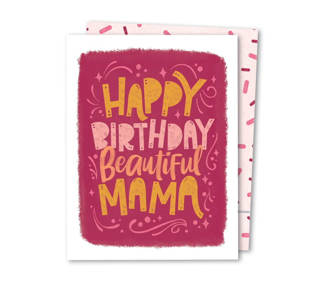 Happy Birthday Beautiful Mama | Mom Birthday | Beautiful Birthday Card ...